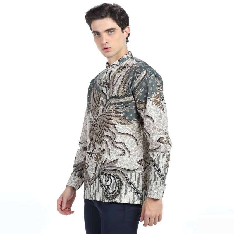 Promo Waskito Kemeja Batik Katun Pria Sage Green Kb Le B 47632 Diskon ...