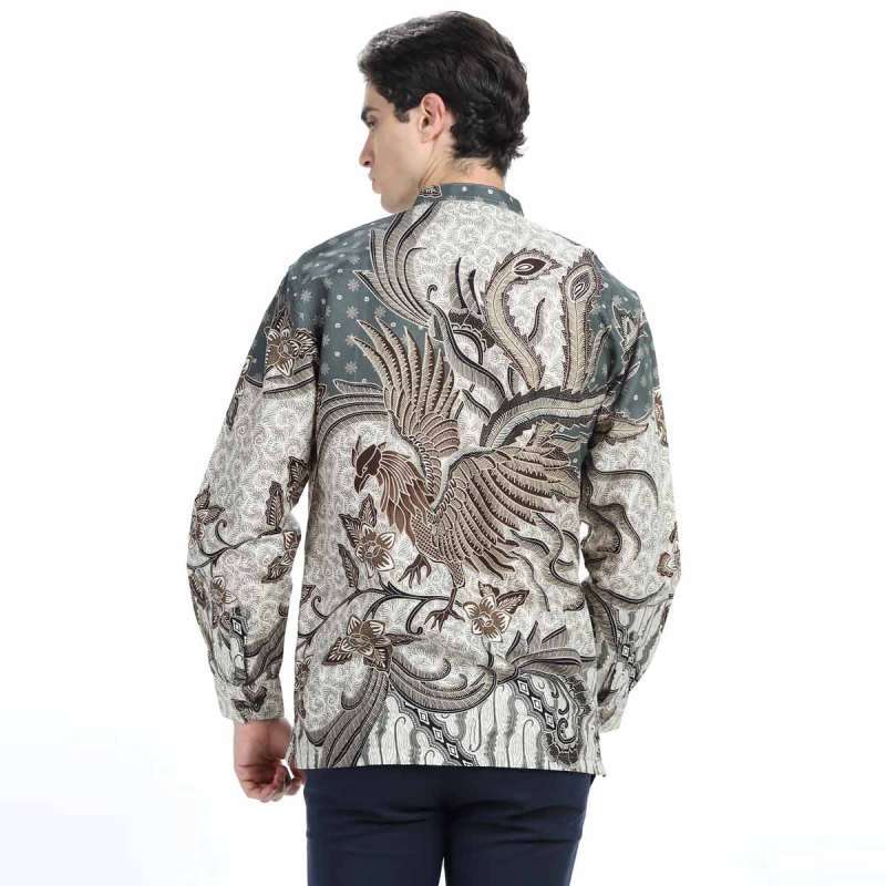 Promo Waskito Kemeja Batik Katun Pria Sage Green Kb Le B 47632 Diskon ...