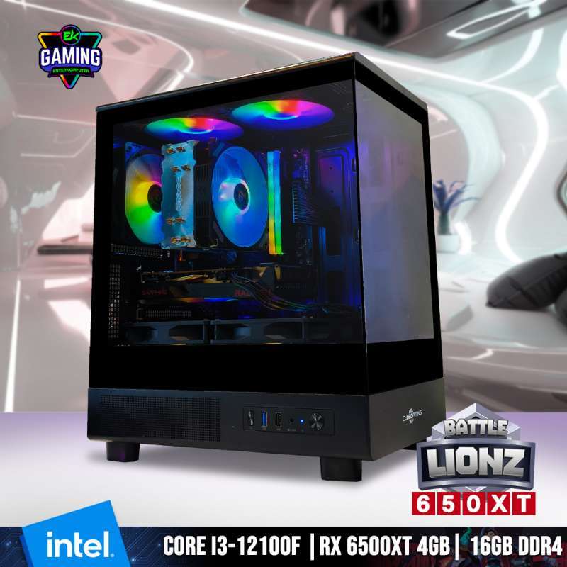 Promo Pc Rakitan Ek Gaming Battlelionz 650 Xt - Core I3 Rx 6500 Xt ...