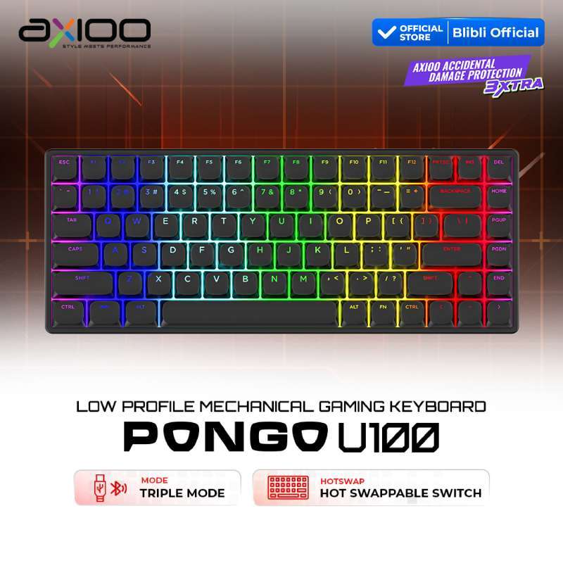 Jual Pongo Gear U100 Keyboard Gaming Triple Mode - 75% Mechanical ...