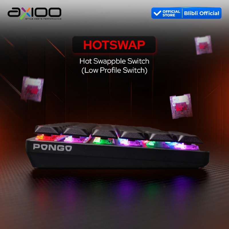 Jual Pongo Gear U100 Keyboard Gaming Triple Mode - 75% Mechanical ...