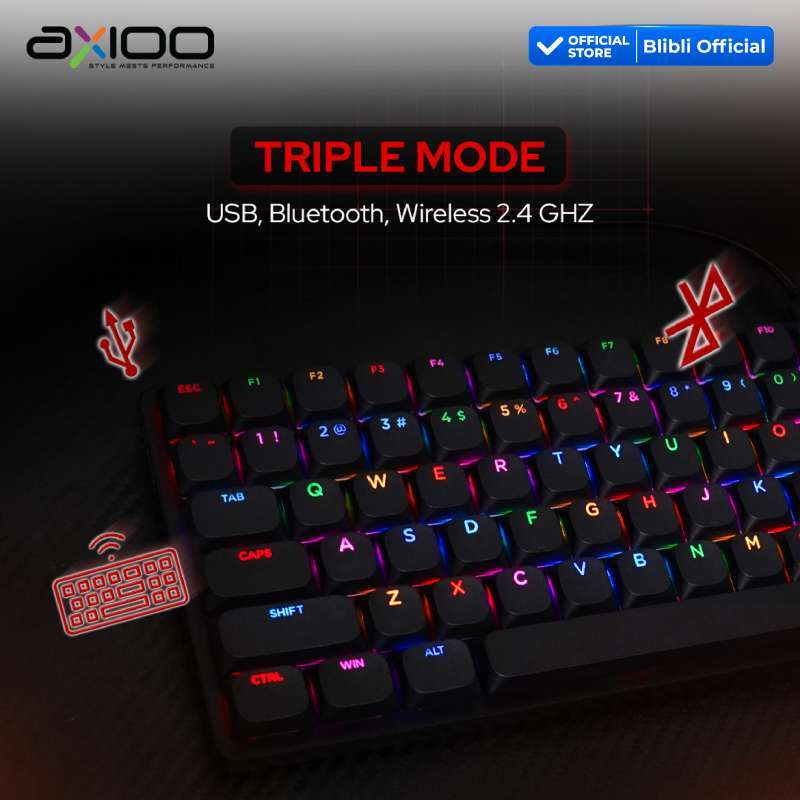 Jual Pongo Gear U100 Keyboard Gaming Triple Mode - 75% Mechanical ...
