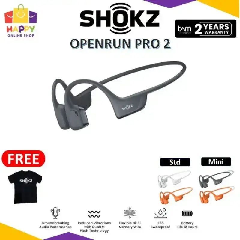 Jual Shokz Openrun Pro 2 Bone Conduction Headphone Open Run Pro2 ...