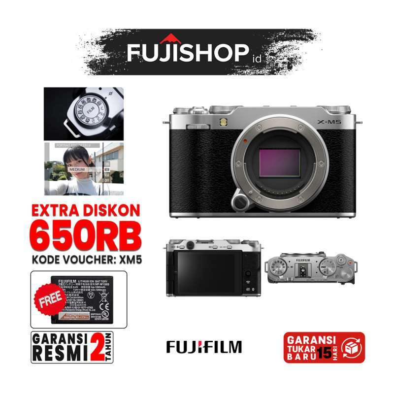 Jual Fujifilm X-m5 Xm5 Body Fuji Xm5 Kamera Mirrorless Garansi Resmi ...