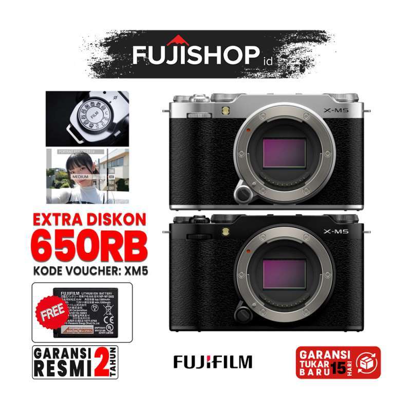 Jual Fujifilm X-m5 Xm5 Body Fuji Xm5 Kamera Mirrorless Garansi Resmi ...
