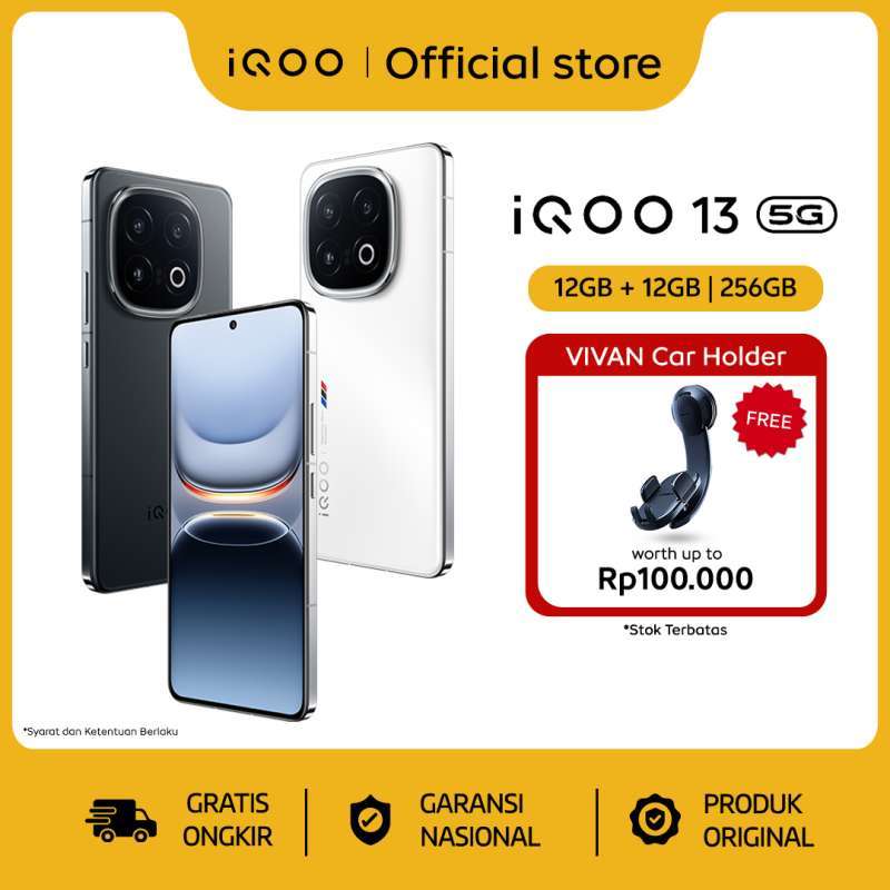 Jual vivo Iqoo 13 (12/256)- 1st Snapdragon 8 Elite, 7000mm2 Vc Cooling System, 6150mah+120w ...