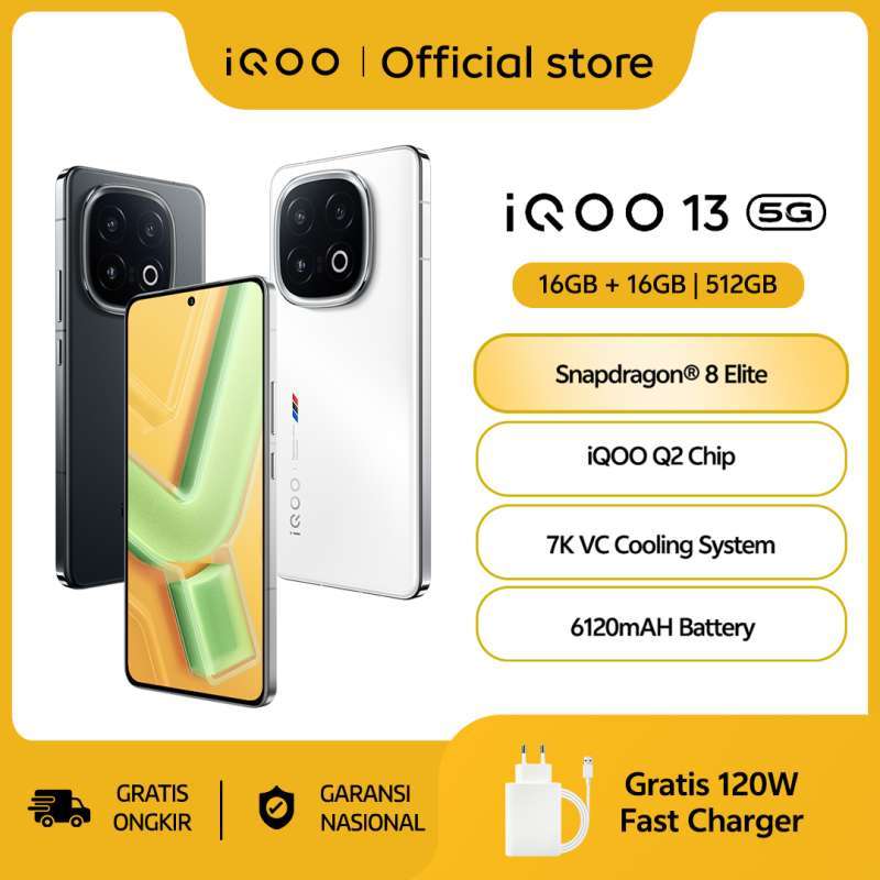 Jual vivo Iqoo 13 (16/512)- 1st Snapdragon 8 Elite, 7000mm2 Vc Cooling ...