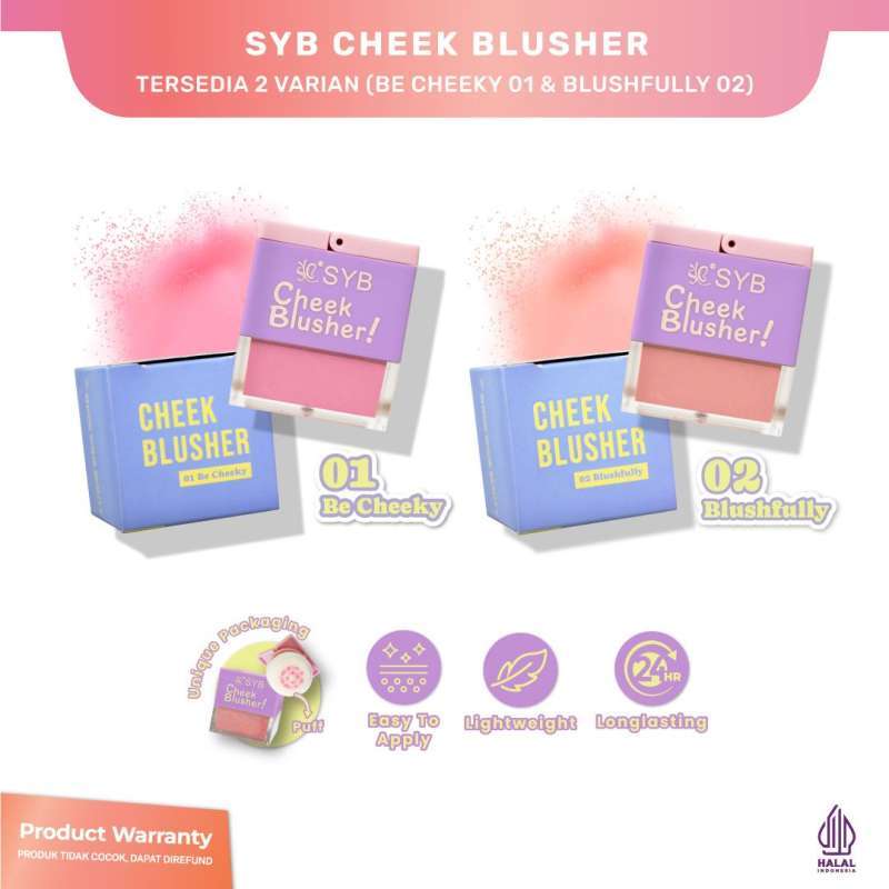 Promo New Syb Cheek Blusher [blush On Fresh And Glow] Diskon 50% Di ...