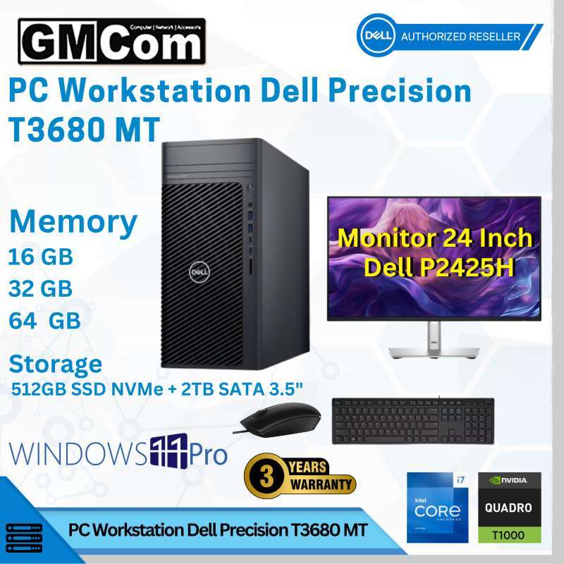 Jual Pc Workstation Dell Precision T3680 Mt I7-14700 Quadro, Nvidia ...