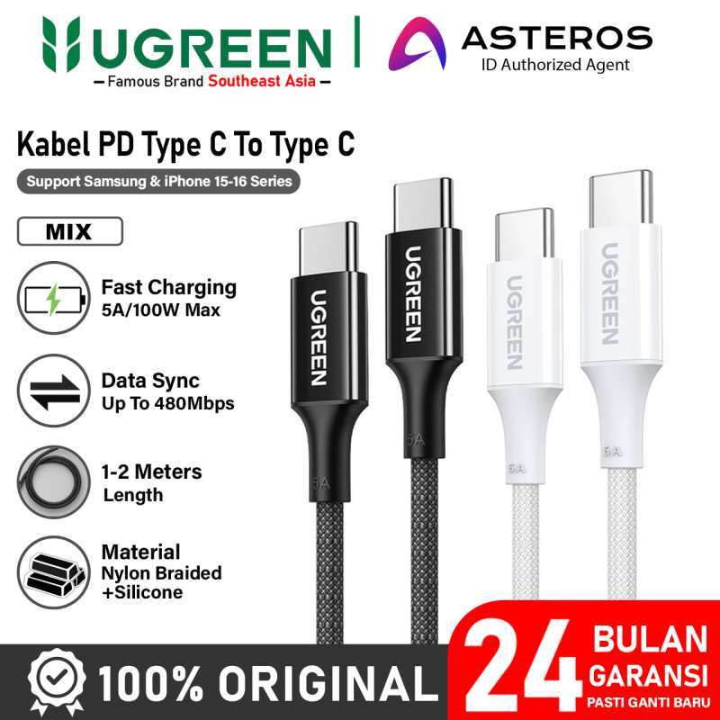 Jual Ugreen Kabel Data USB Type C To Type C Pd Fast Charging 100w - 70429 2m Di Seller Ugreen ...