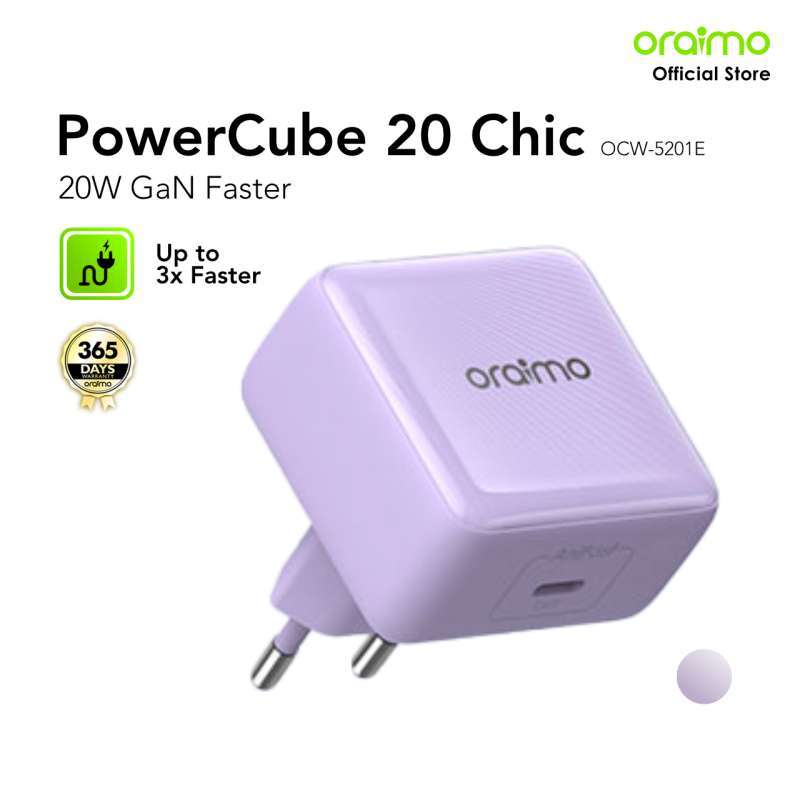 Promo Oraimo Charger Colorful Powercube 20 Chic Pengisi Daya Ocw-5201e ...