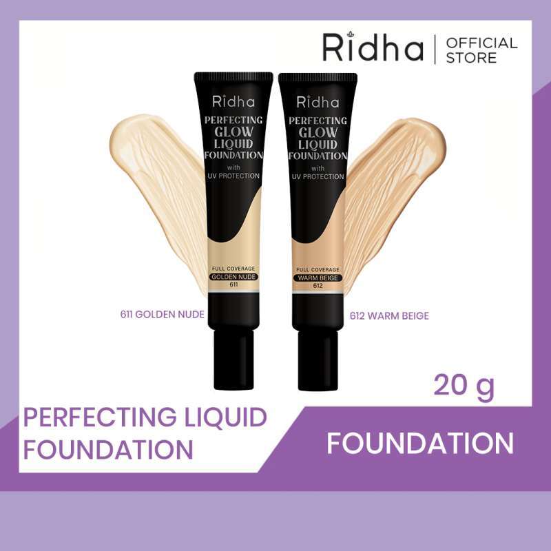 Jual (a New Product) Ridha Perfecting Glow Liquid Foundation With Uv ...