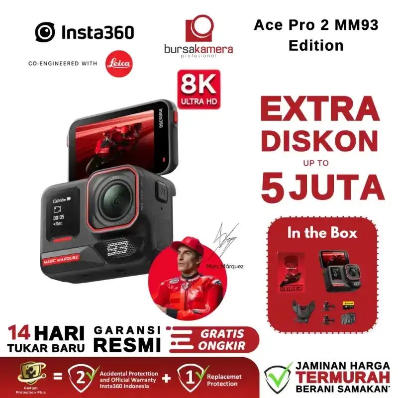 Promo Insta360 Ace Pro 2 8k Ai Powered Action Cam Leica Action Camera ...