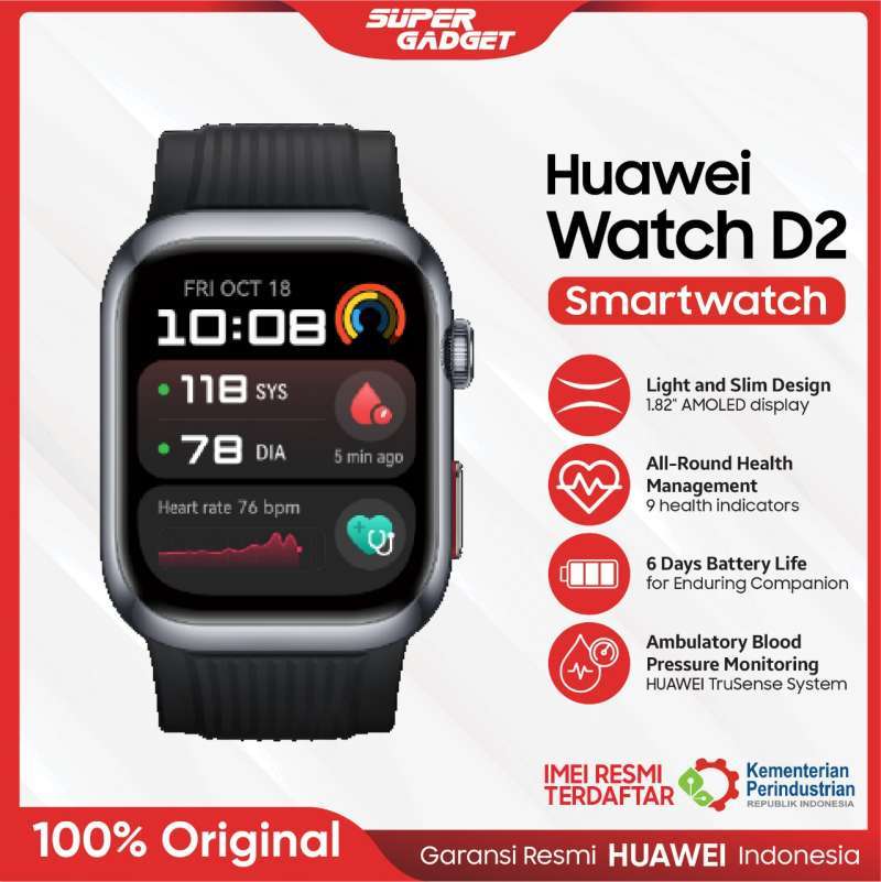 Promo HUAWEI Watch D2 Smartwatch Light And Slim Design Jam Tangan ...