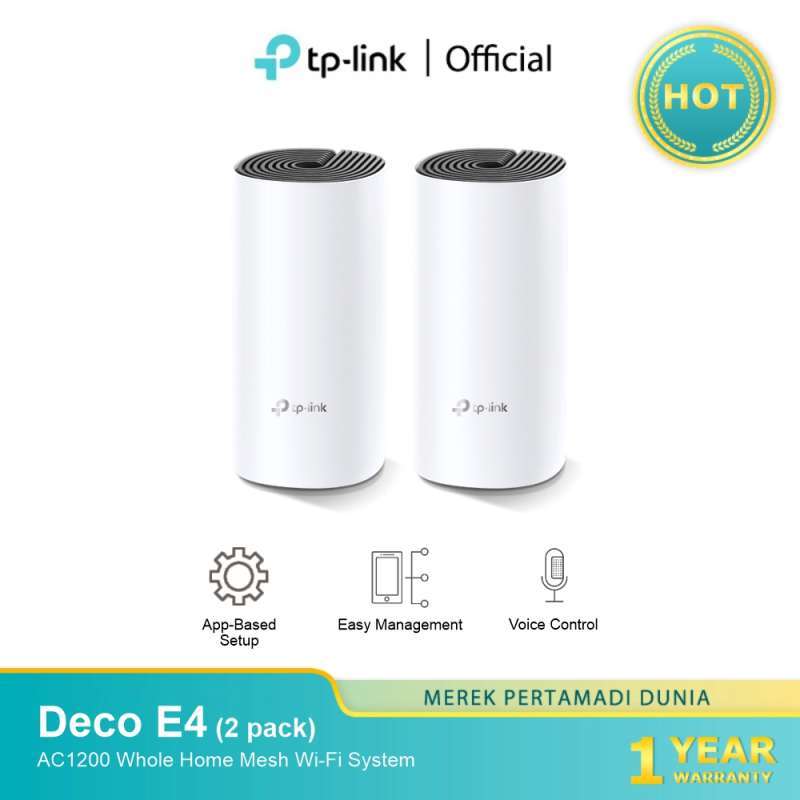 Promo Tp-link Deco E4 Whole Home Mesh Wifi System Router[2 Pcs / Pack ...