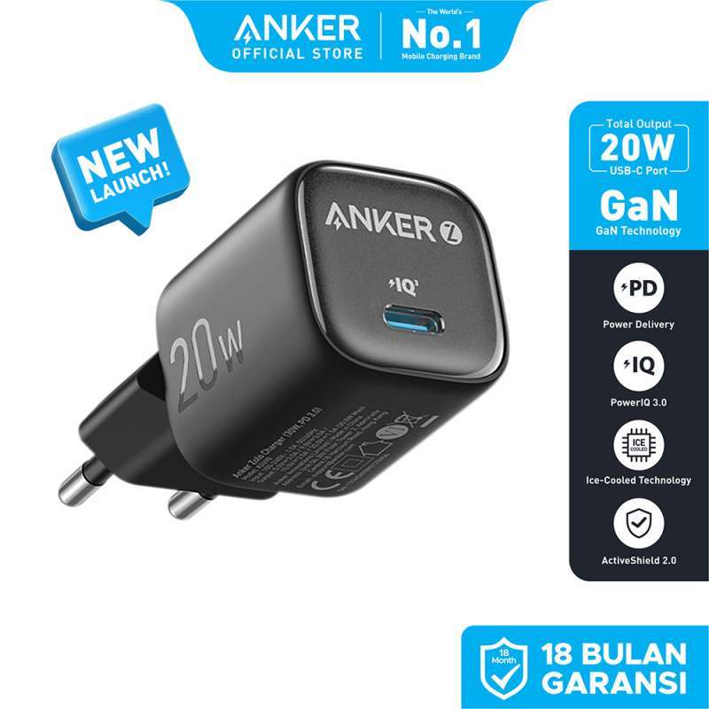 Promo Anker Zolo Gan 30W 20W Adaptor Kepala Charger iPhone 15 Samsung Type C Pd Ice-cooled Fast ...