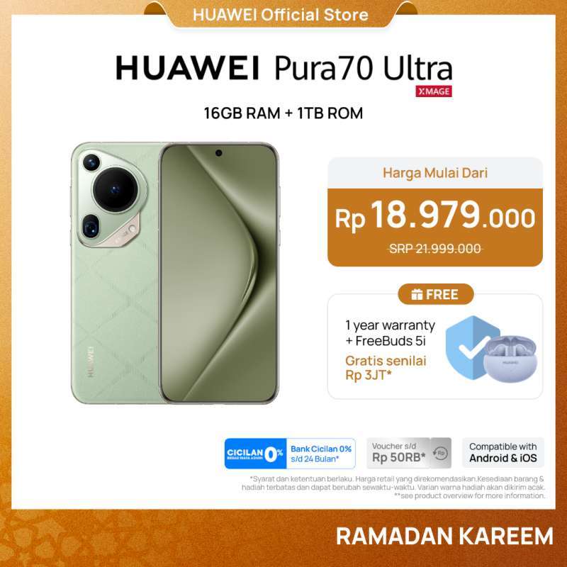 Promo HUAWEI Pura 70 Ultra Smartphone | Ultra Lighting Pop-out Camera ...