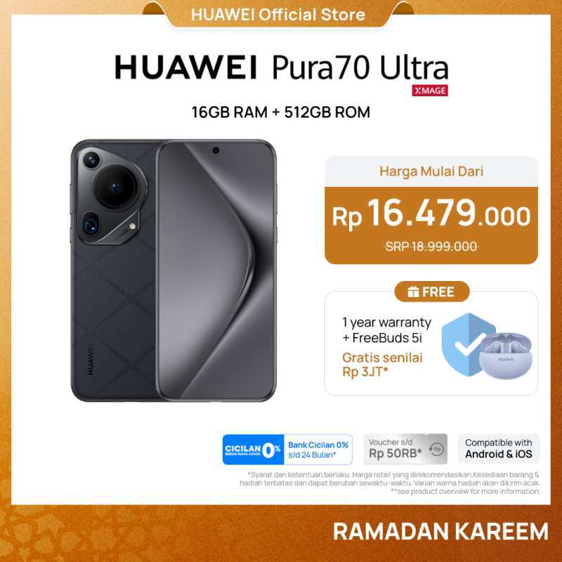 Promo HUAWEI Pura 70 Ultra Smartphone | Ultra Lighting Pop-out Camera ...