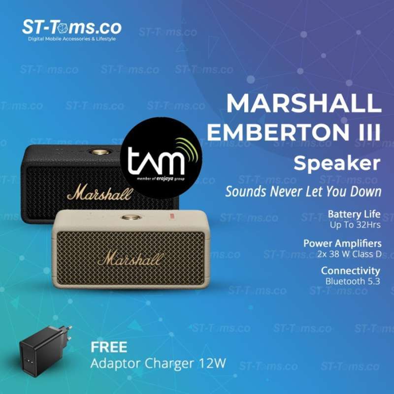 Speaker Marshall Emberton Garansi Resmi Indonesia 🏷️ Harga Murah ...