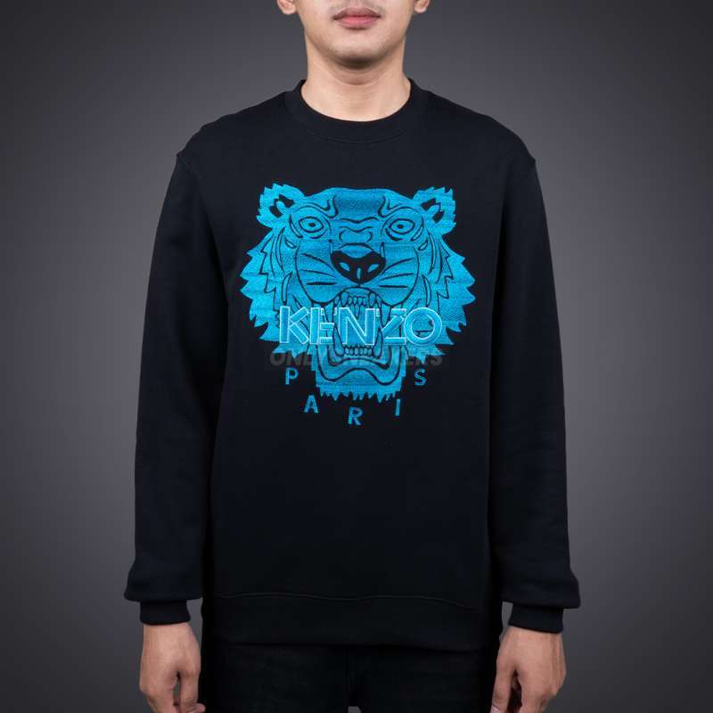 kenzo blue tiger sweatshirt