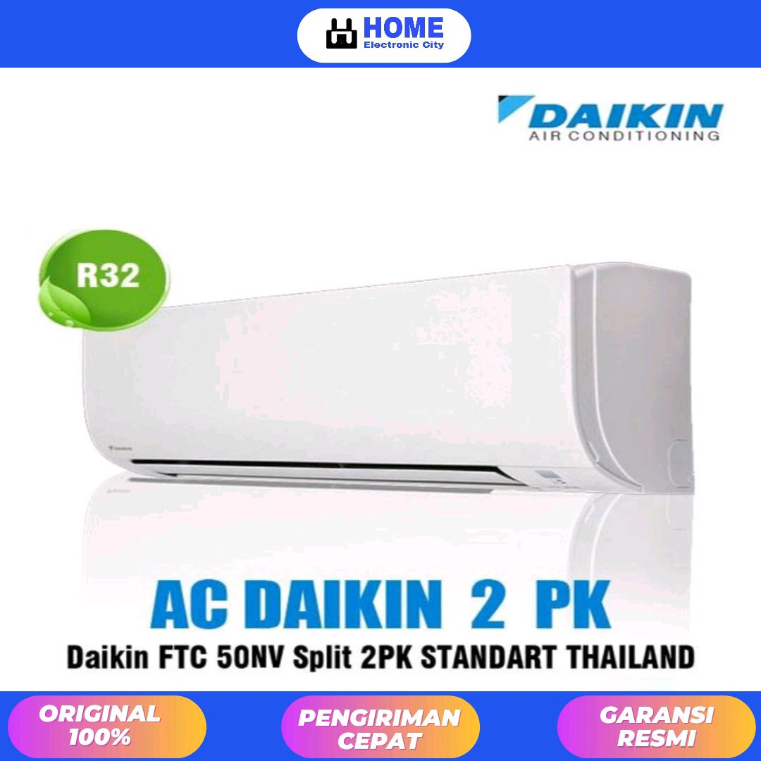 Jual AC DAIKIN 2 PK FTC-50NV14 2 PK THAILAND R32 [INDOOR+OUTDOOR UNIT ONLY] GARANSI RESMI di ...
