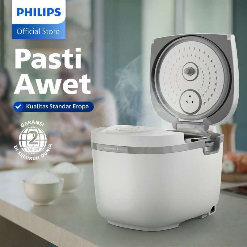 Promo Philips Rice Cooker 1.8 L - 3000 Digial Series Hd4716/30 - Putih - Anti Lengket ...