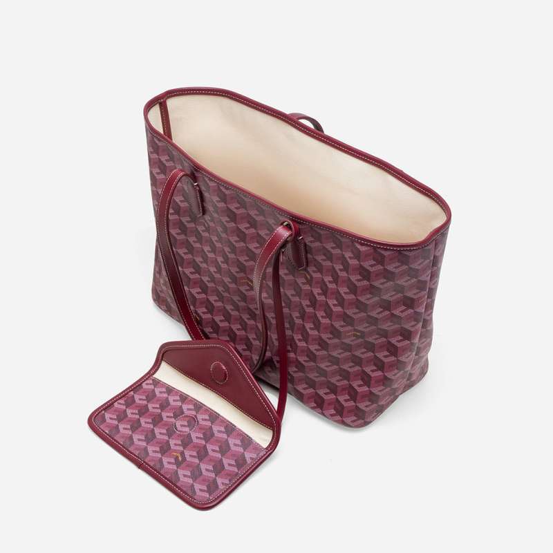 Jual Christy Ng Russo Monogram Tote Bag - Burgundy - Hadiah top spender ...
