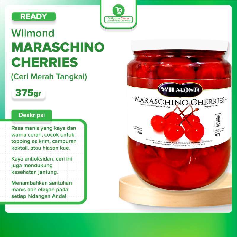 Jual Cherry Merah Tangkai Wilmond 375gr-buah Ceri Segar Di Seller Daily ...