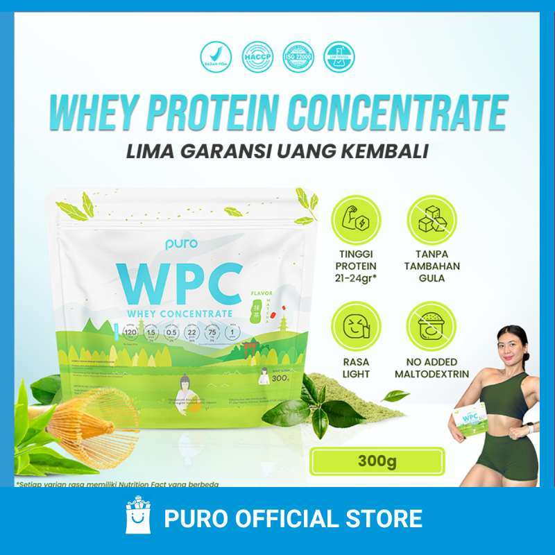 Promo Puro Wpc Matcha 300gr Diskon 60% Di Seller Puro Nutrition ...