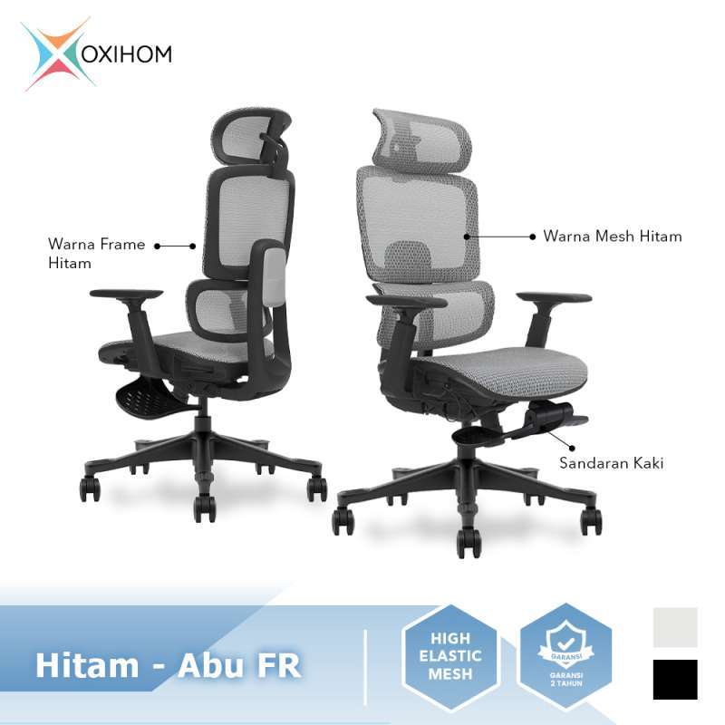 Promo Oxihom T8 Kursi Mesh Kursi Kantor Kursi Kerja Mesh Chair ...