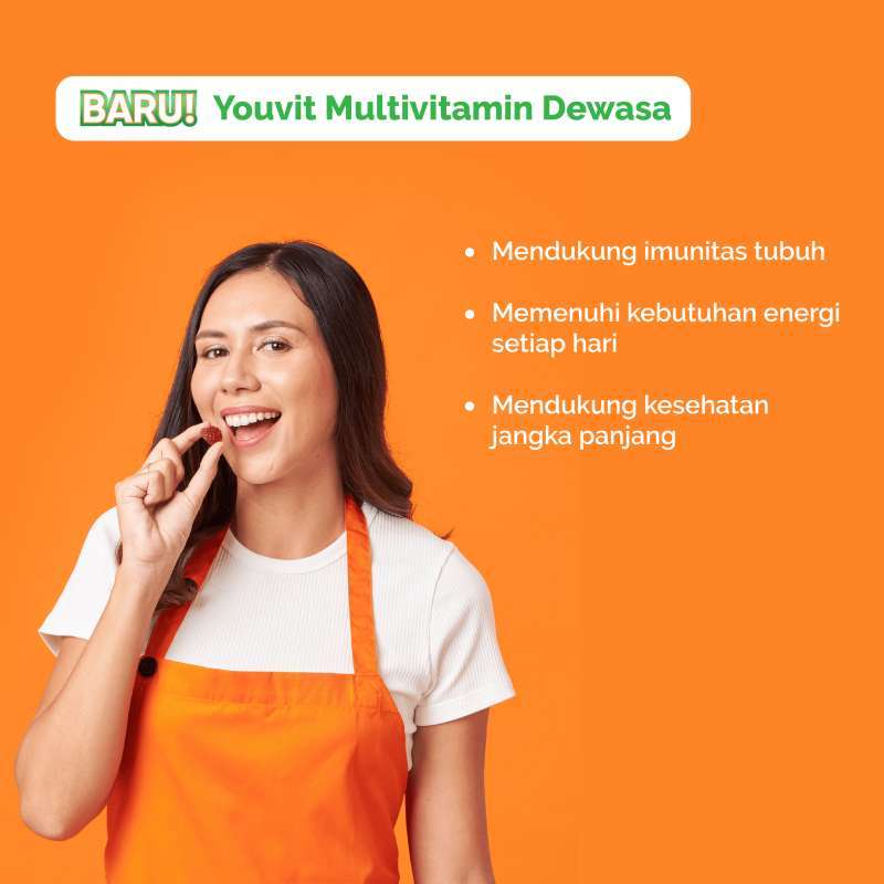 Promo Youvit Multivitamin Dewasa 7 Hari Vit. C, D, Zink & Superberries ...