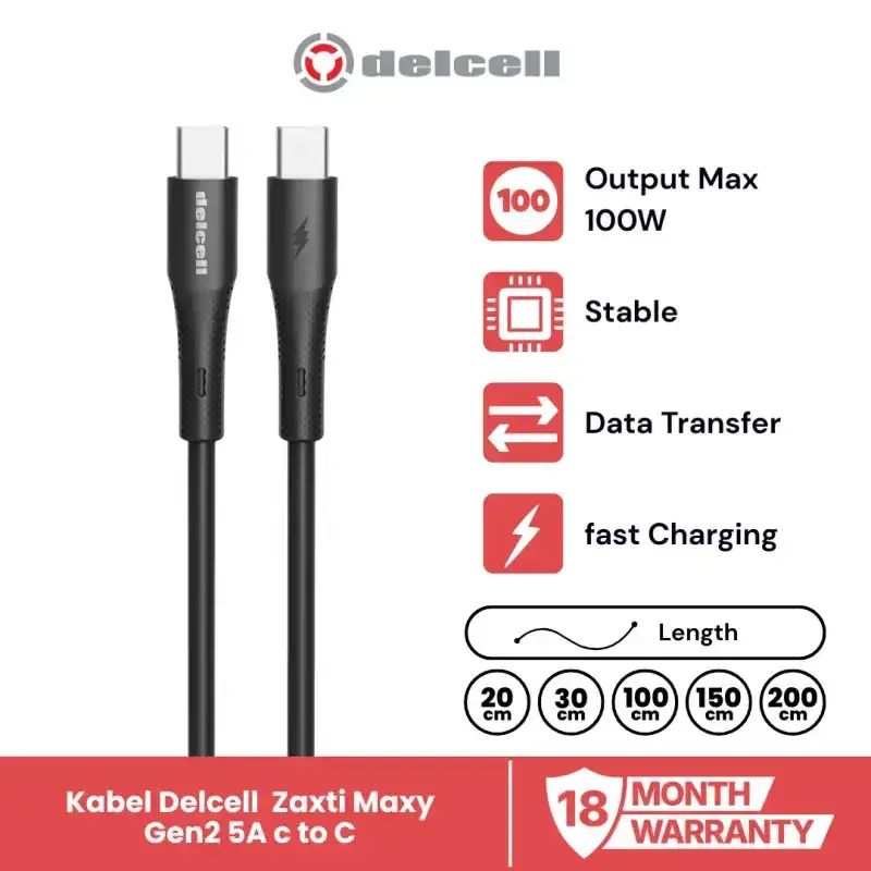 Promo Delcell Kabel Zaxti Maxy Gen2 Kabel Data Fast Charging 100w Type ...