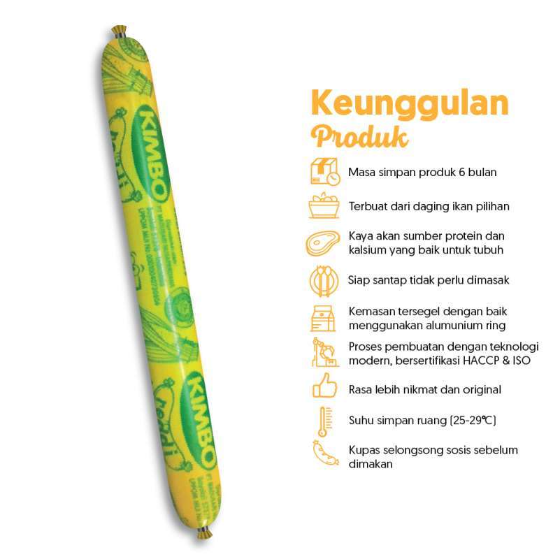 Promo Kimbo Reddi Sosis Ikan Rasa Otak-otak Toples [1 Pcs X 552 G ...