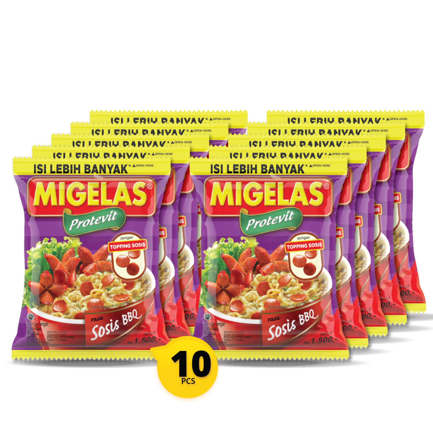 Promo Migelas Sosis Barbeque Renceng [10 Sachets] Diskon 17% Di Seller ...