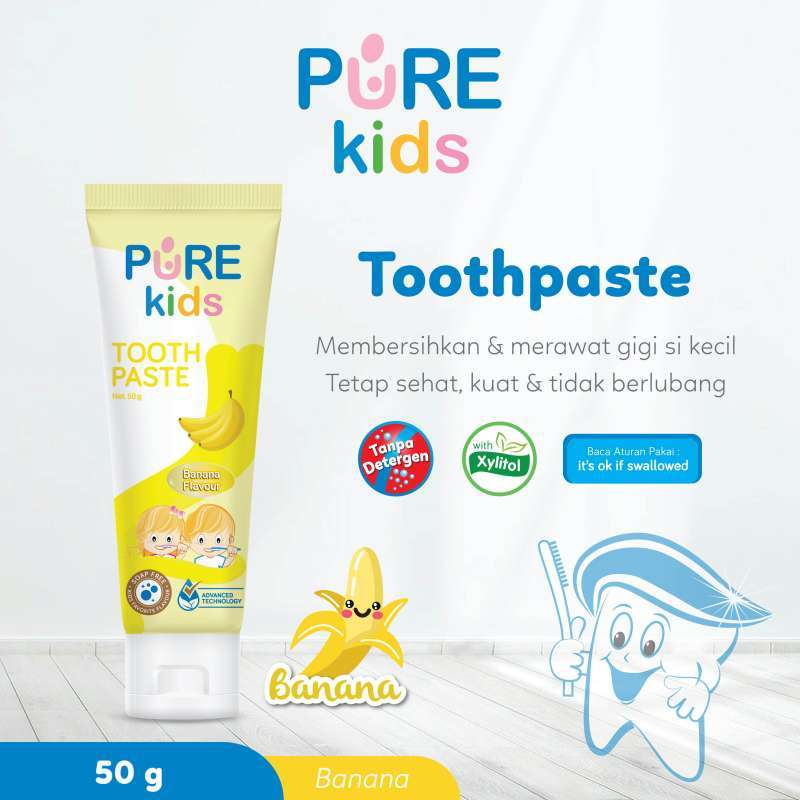 Jual Pure Kids Bananatoothpaste [50 G] Di Seller Pure Official Store ...