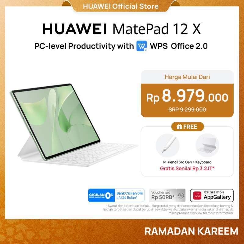 Promo HUAWEI Matepad 12 X Tablet | Pc-level Wps Office | Papermatte ...