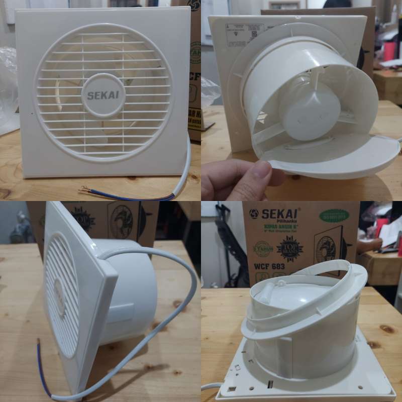 Promo Sekai Exhaust Fan Dinding / Plafon / Ceiling / Kaca Hexos Ukuran ...