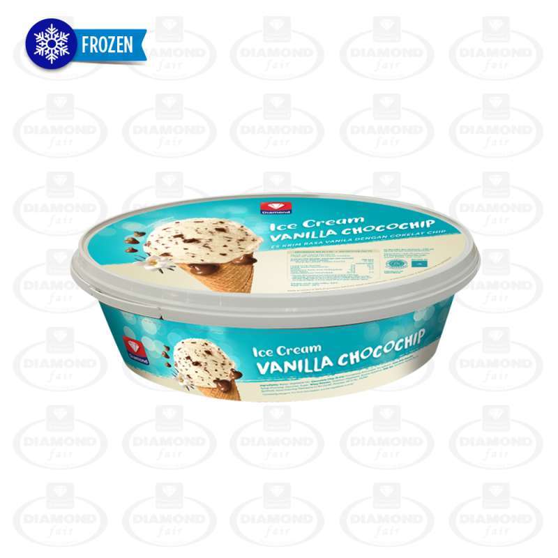 Jual Diamond Ice Cream Special Vanilla Chocolate Chip [700 Ml] Di ...