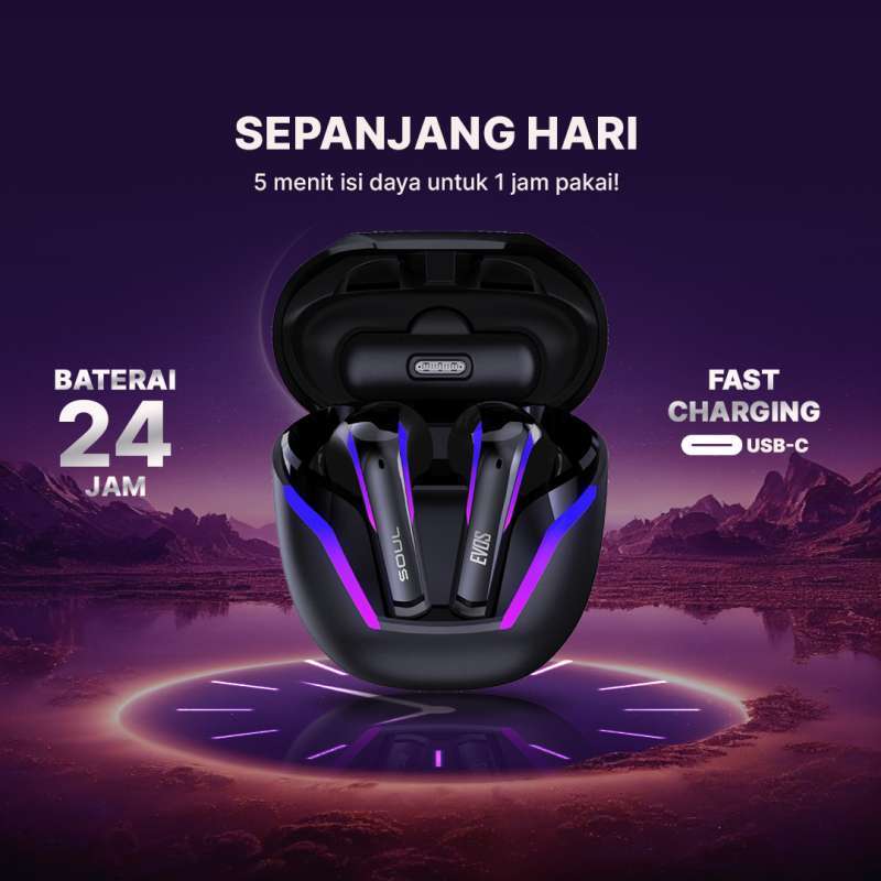 Promo Soul S Play 2 Tws Gaming Dual Mode Bluetooth & 2.4ghz Dongle Low ...