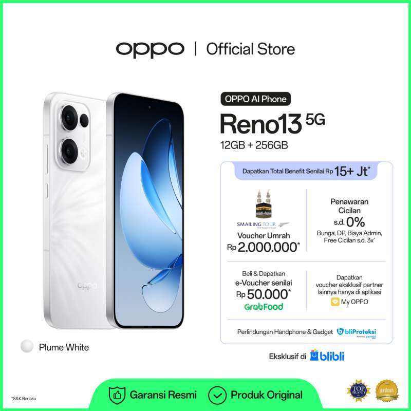 Oppo Reno 13 - Promo "PELANGGANBARU-20K"