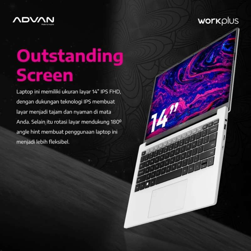 Jual Advan Workplus X Darbotz Amd Ryzen 7 7735hs Ram16gb Ssd2tb 14'' Ips Windows 11 - Ssd1tb ...