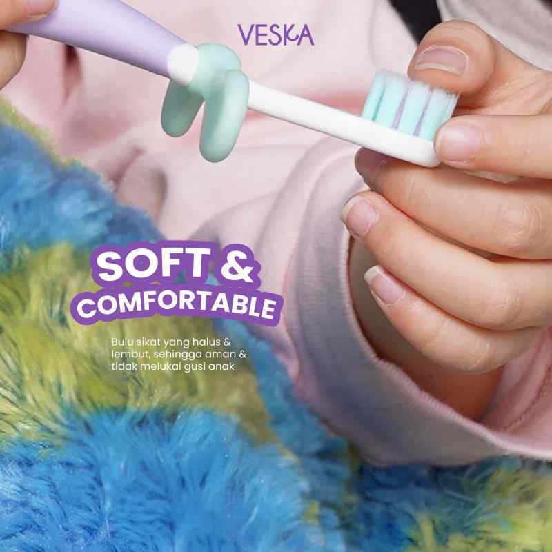 Promo Veska Cloud Kids Step 2 (3-5 Years) - Sikat Gigi Lembut Anak ...
