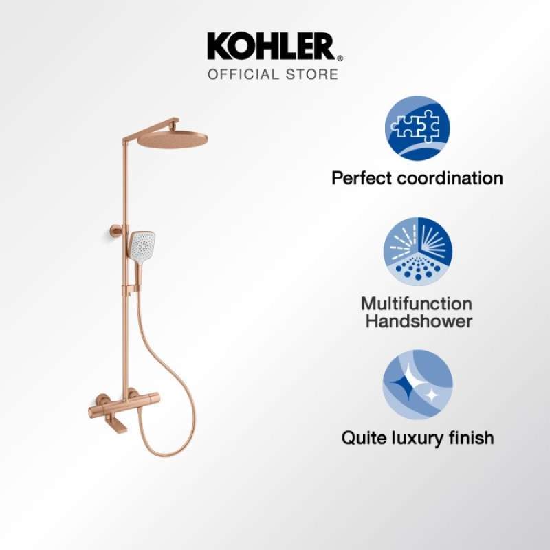 Promo Kohler Composed Set Tiang Shower / Thermostatic Shower Column 3 ...