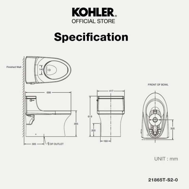 Promo Kohler San Souci Kloset Duduk / Toilet 1pc Revolution 360 Soft ...