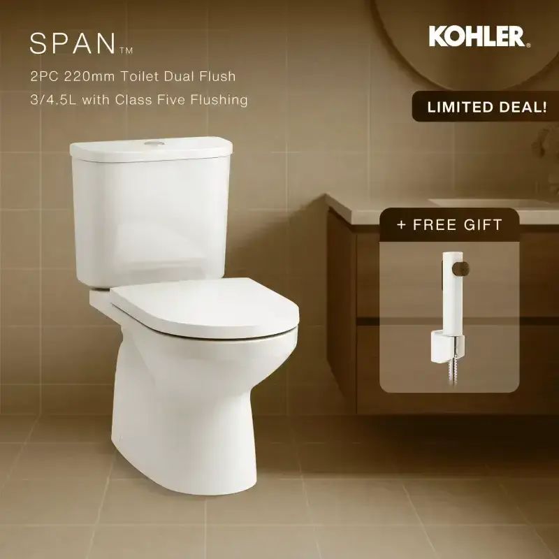 Promo Kohler Span Kloset Duduk / Toilet 2pc Class Five Soft Close Seat ...