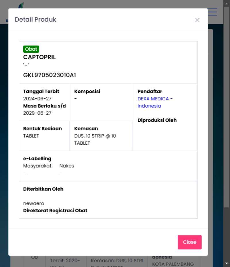 Jual Captopril 12.5 Mg Strip 10 Tablet Di Seller Apotek Mandjur ...