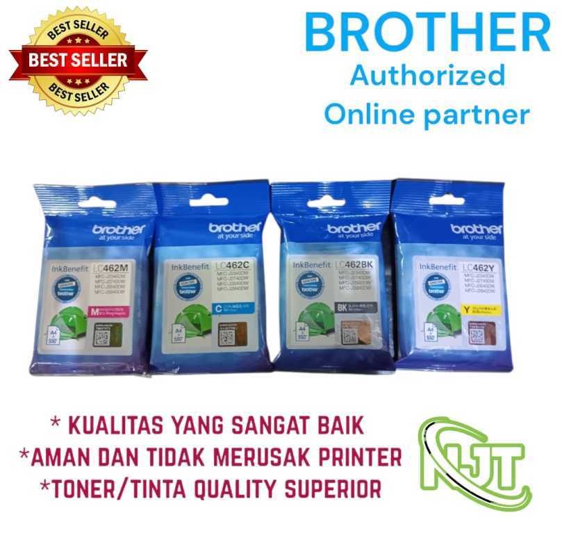 Jual Brother Ink Lc-462 Bk C M Y For Mfc-j3540dw Tinta Lc462 Original ...