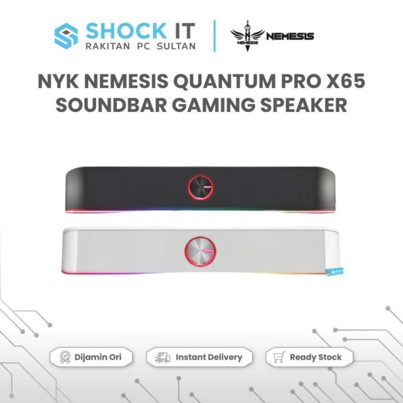Jual Nyk Nemesis X65 Pro / X-65 Pro Quantum Soundbar Gaming Speaker Rgb ...