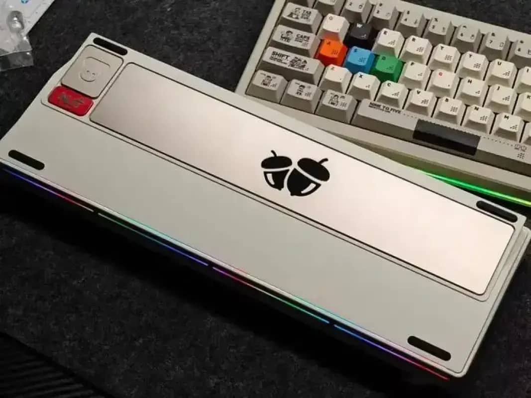 Promo Weikav Nut65 | Nut-65 Pre-built Aluminium 65% Layout Wireless Rgb ...