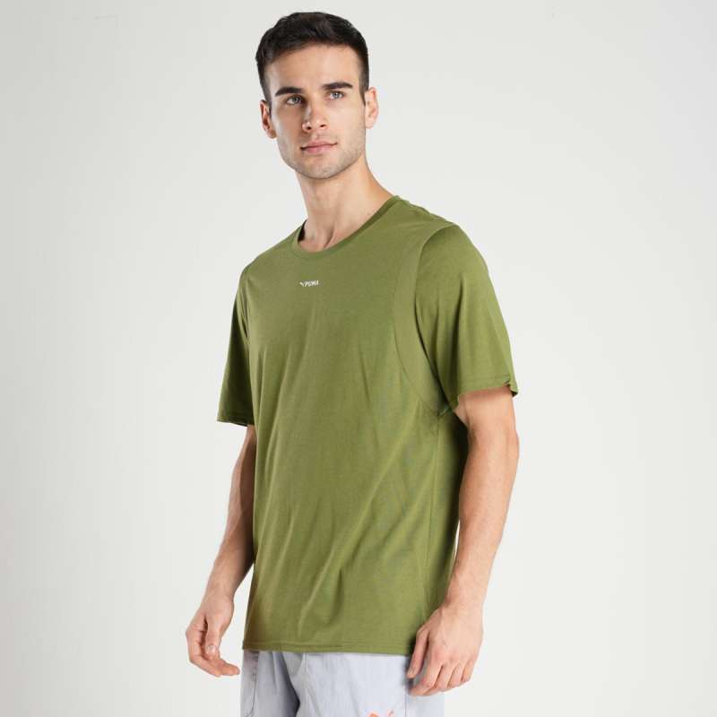 Promo Puma Men Fitness Puma Fit Triblend Ultrabreathe Tee Pakaian ...